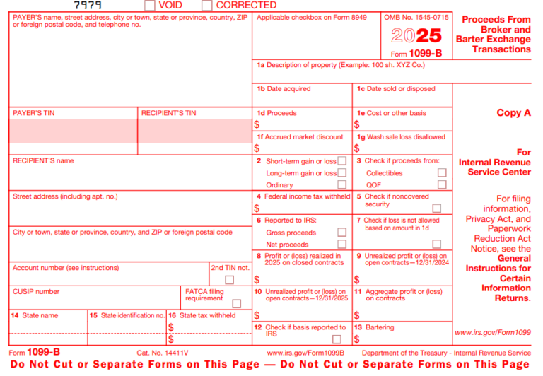 Understanding Form 1099-B: Reporting Investment Income
