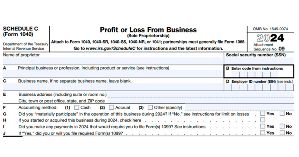 How to File Schedule C Form 1040